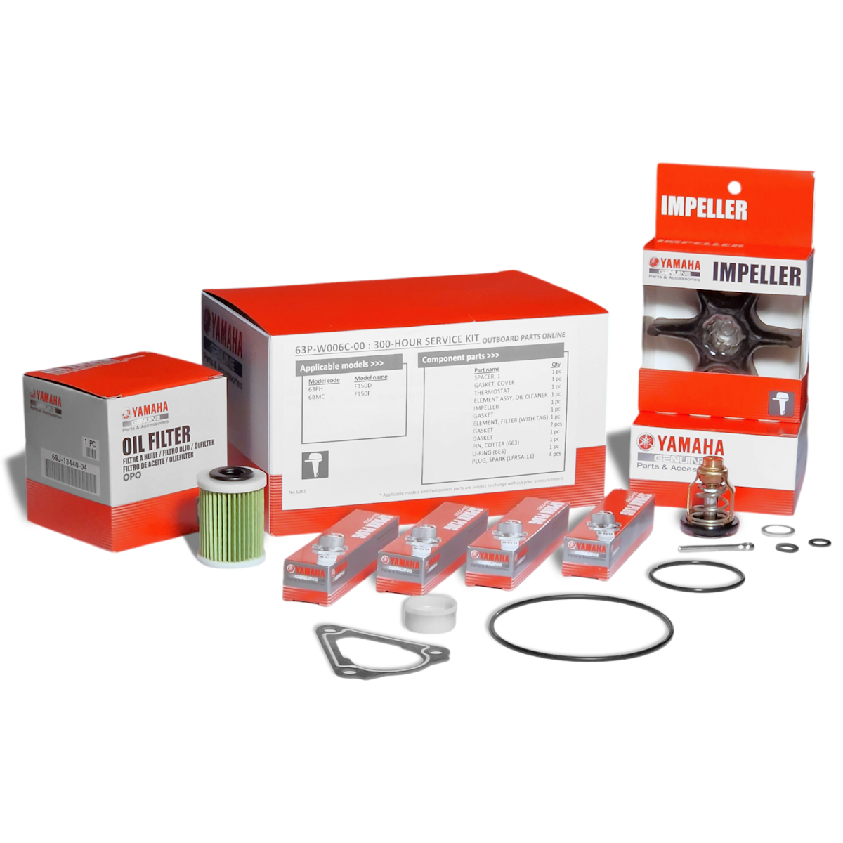 Genuine Yamaha Maintenance Kit for F150D-F150F | 300hrs