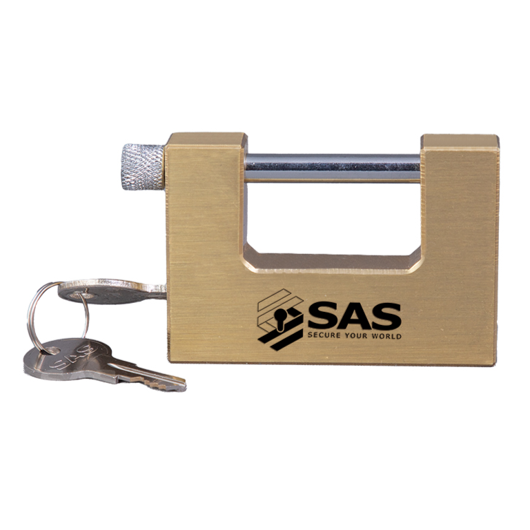 SAS Security | Unilock Brass Key & Shackle Padlock - KB21 | UK