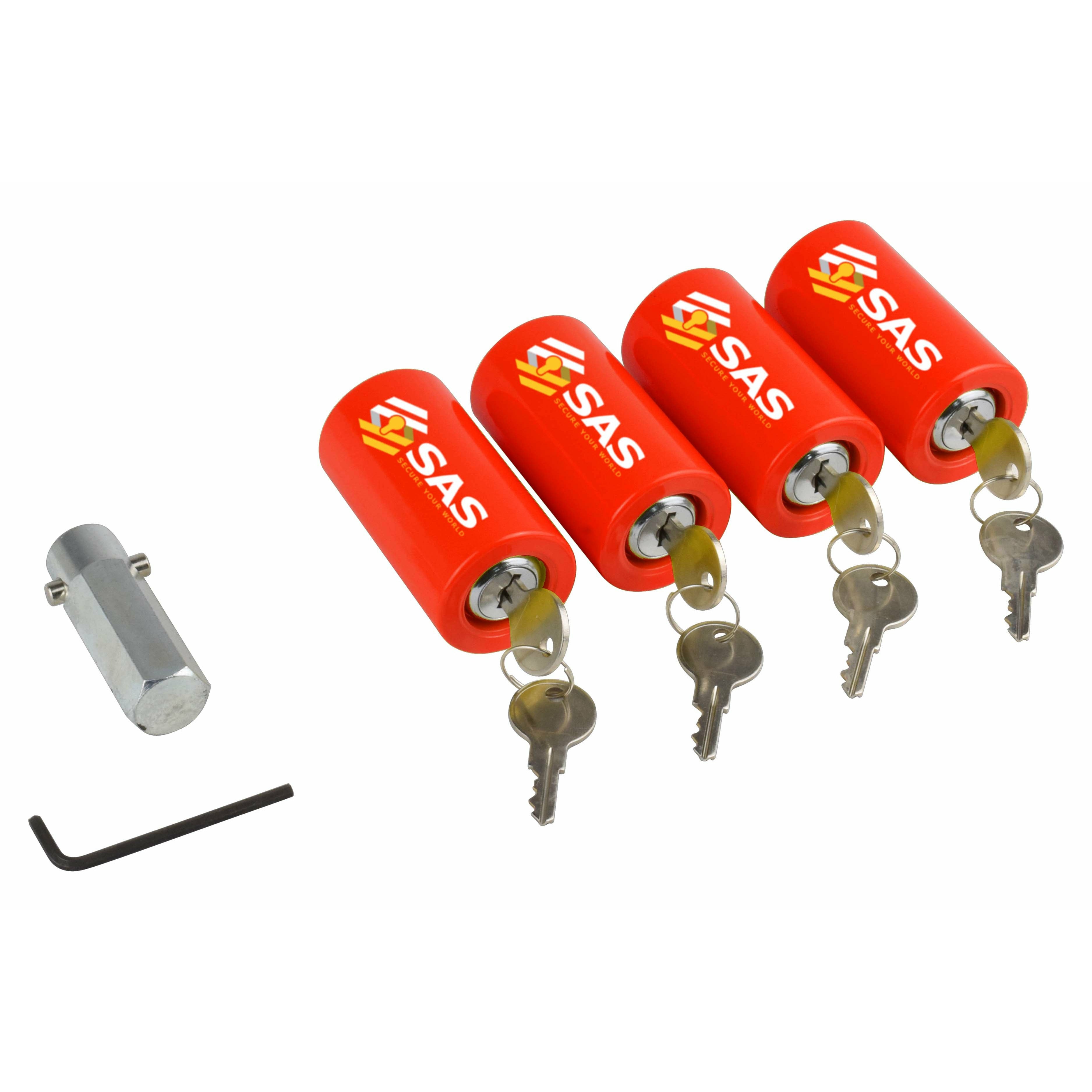 Caravan Leg Locks 4 Pack - Corner Steady Anti-Theft Security by SAS