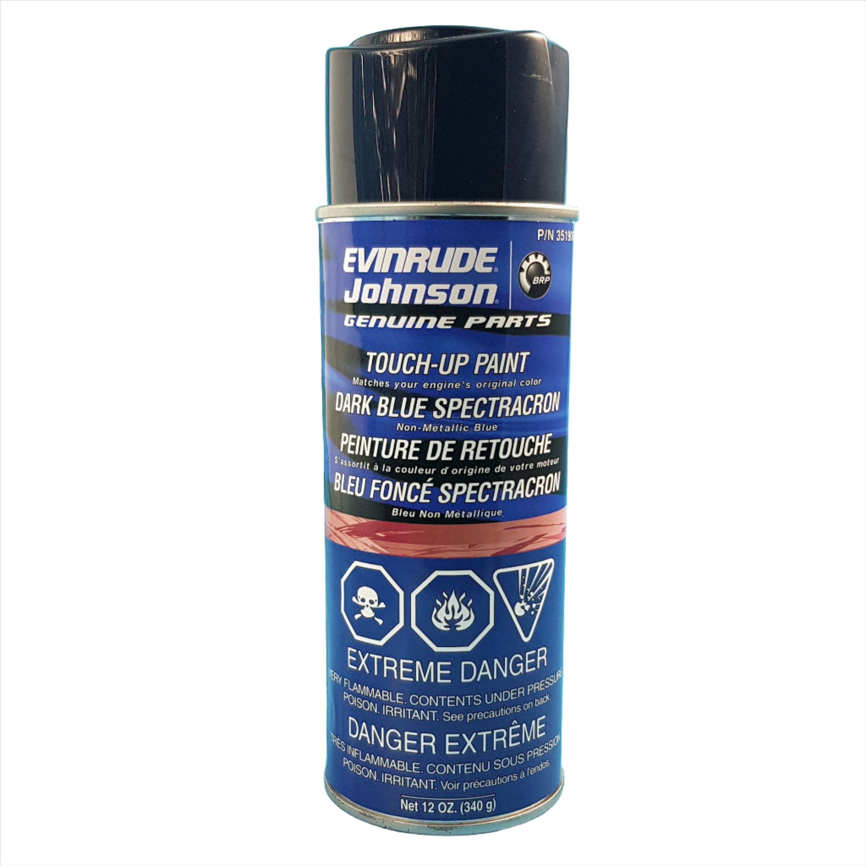 Evinrude Dark Blue Spectracron Spray Paint - 0351907