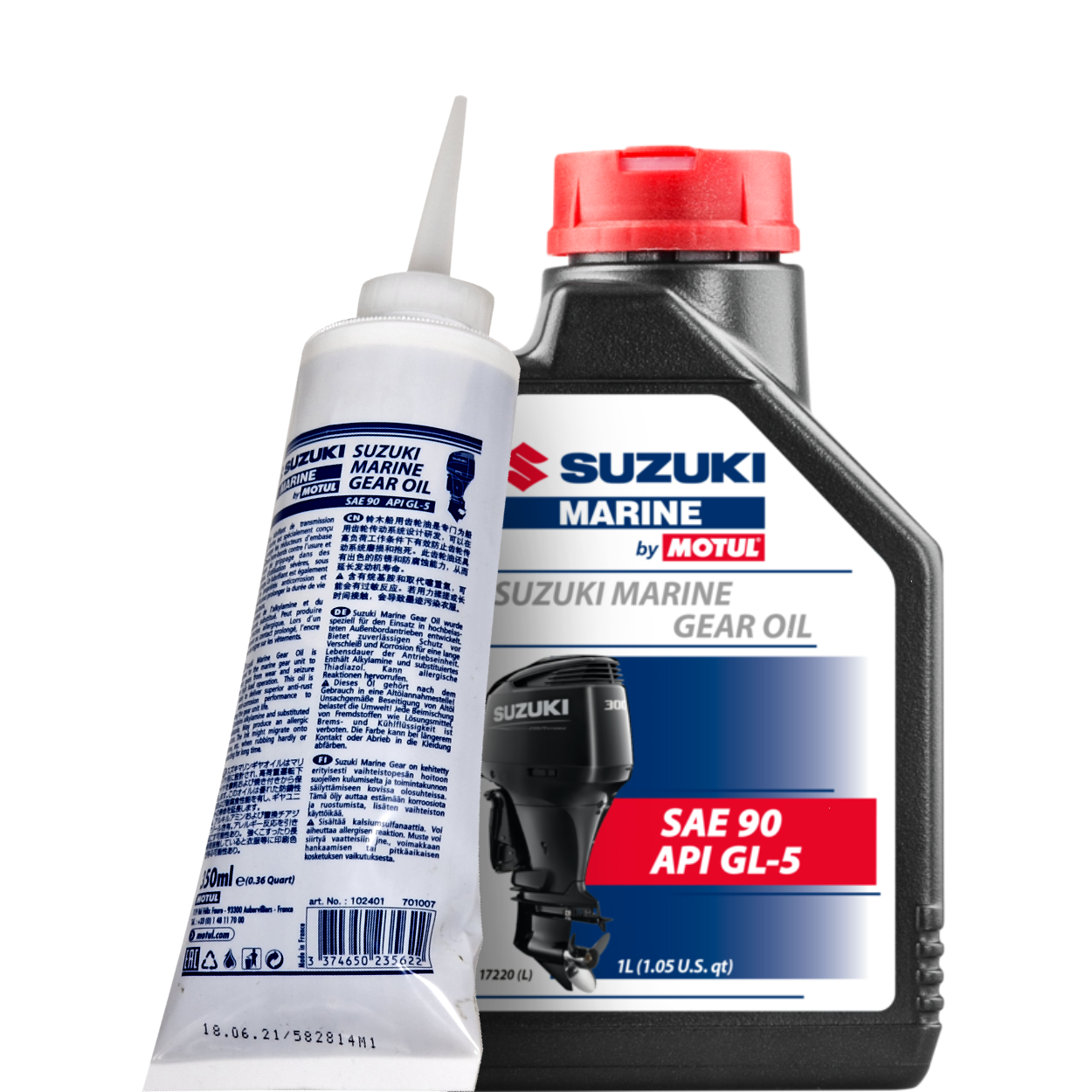 Genuine Suzuki Marine Gear Oil - SAE 90 GL-5 (Various Sizes)